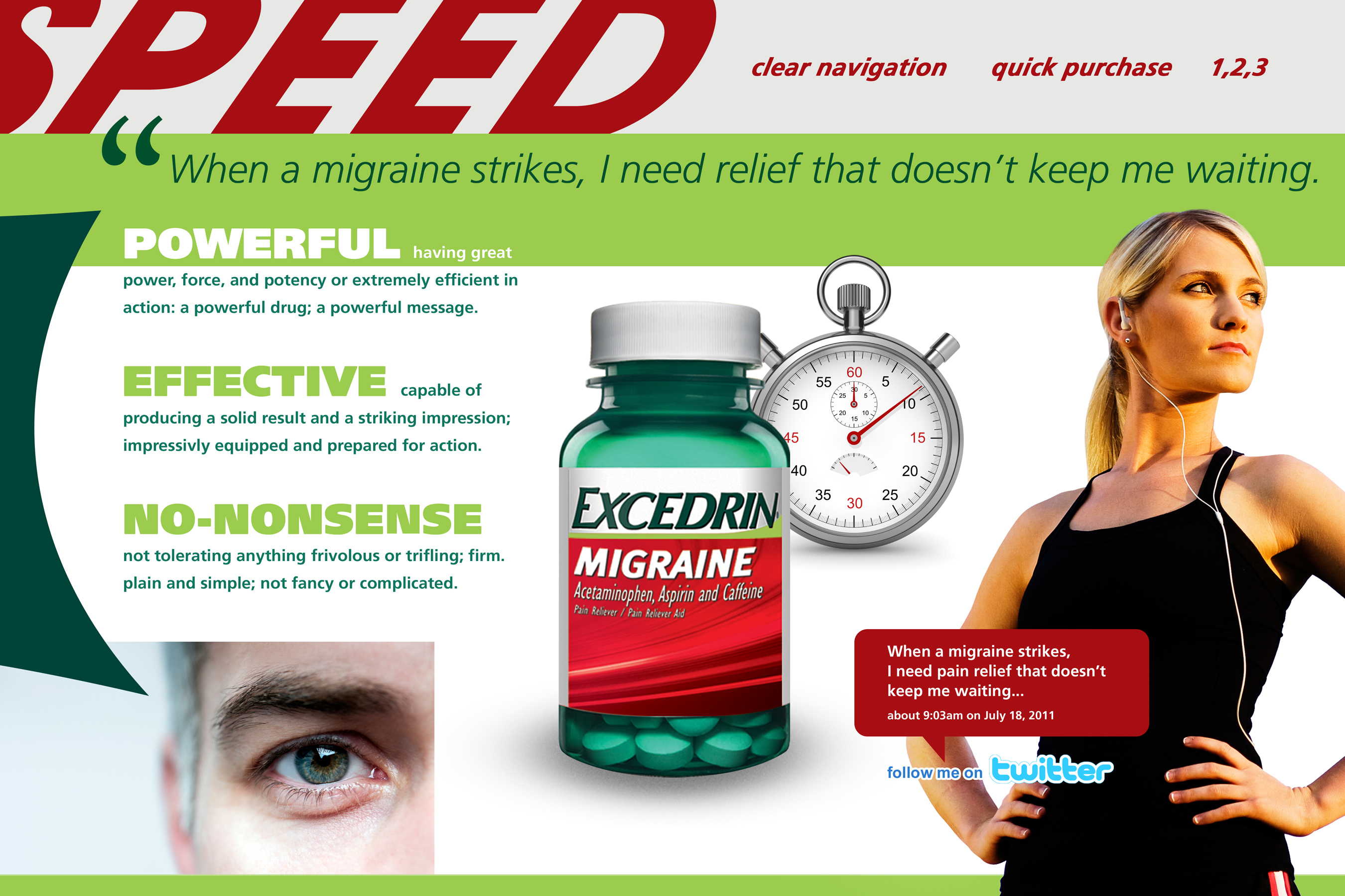 Excedrin Migraine Site Redesign – Ryan Courter
